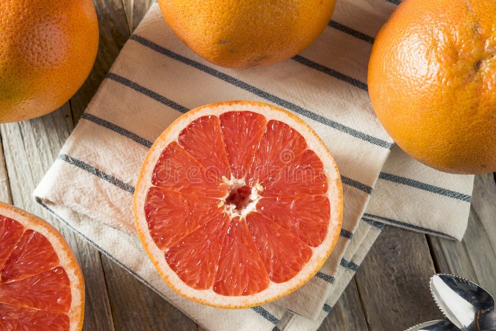Raw Organic Ruby Red Grapefruits Stock Image - Image of organic ...