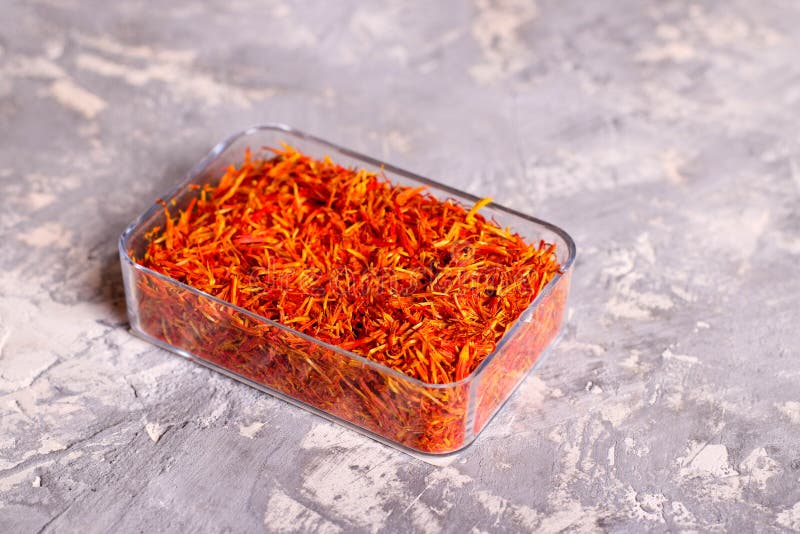 Raw Organic Saffron Spice stock photo. Image of cuisine - 94508444