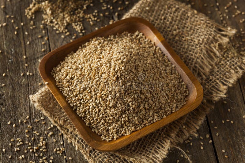 Raw Organic Sesame Seeds stock image. Image of brown - 51087155