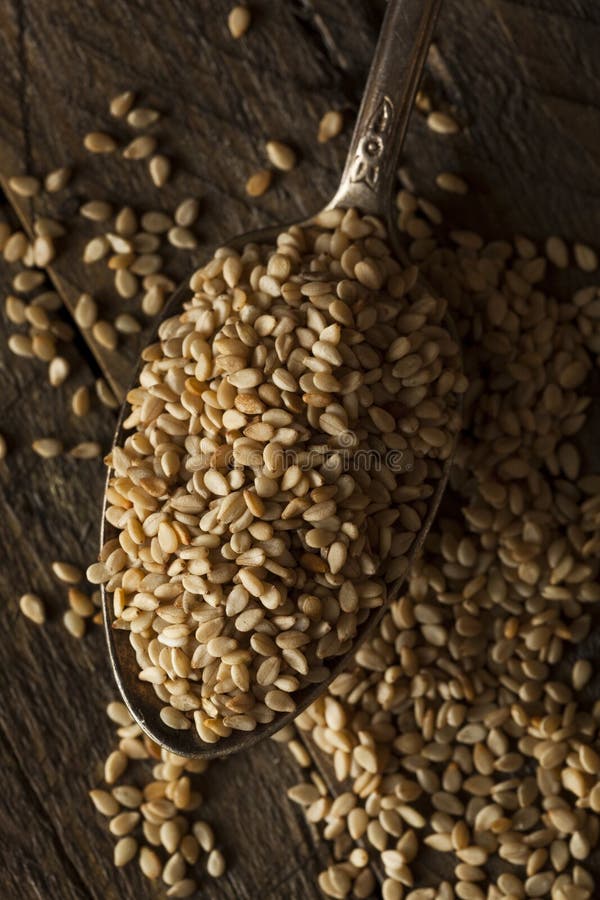 Raw Organic Sesame Seeds stock photo. Image of asian - 51087208