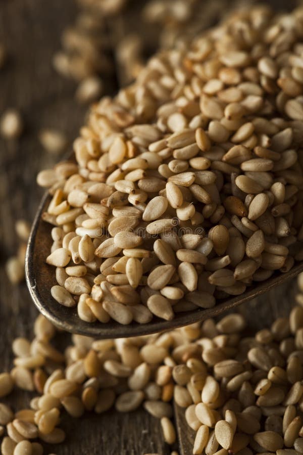 Raw Organic Sesame Seeds stock photo. Image of dried - 51087210