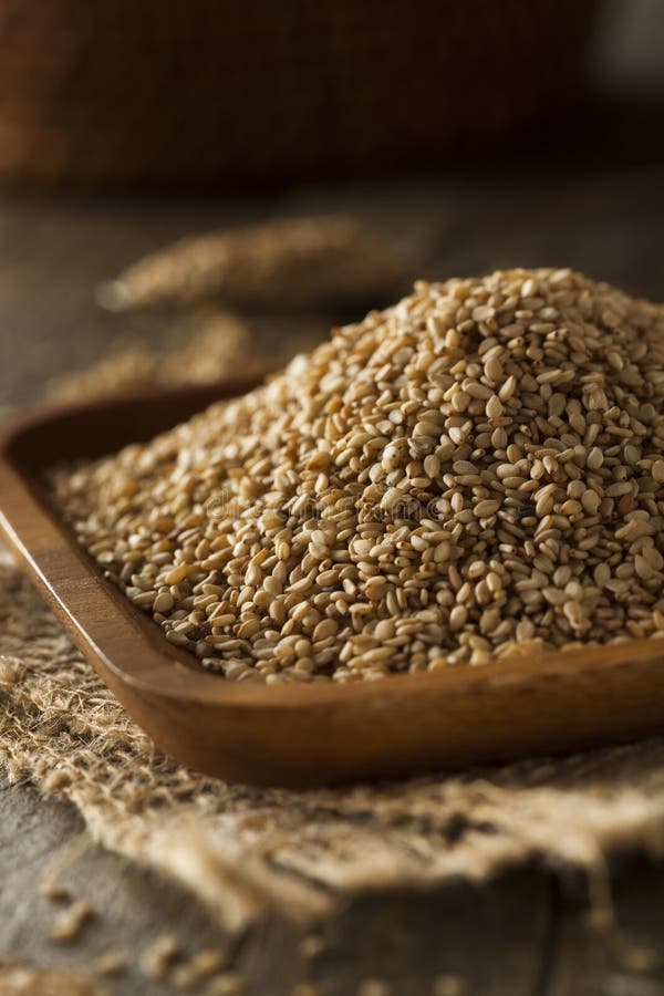 Raw Organic Sesame Seeds stock image. Image of dried - 51087319