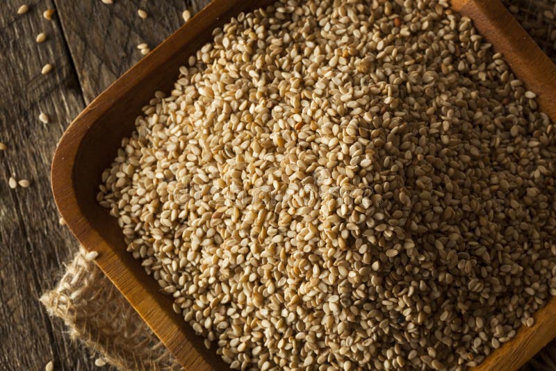 Raw Organic Sesame Seeds stock photo. Image of nutrition - 51087444