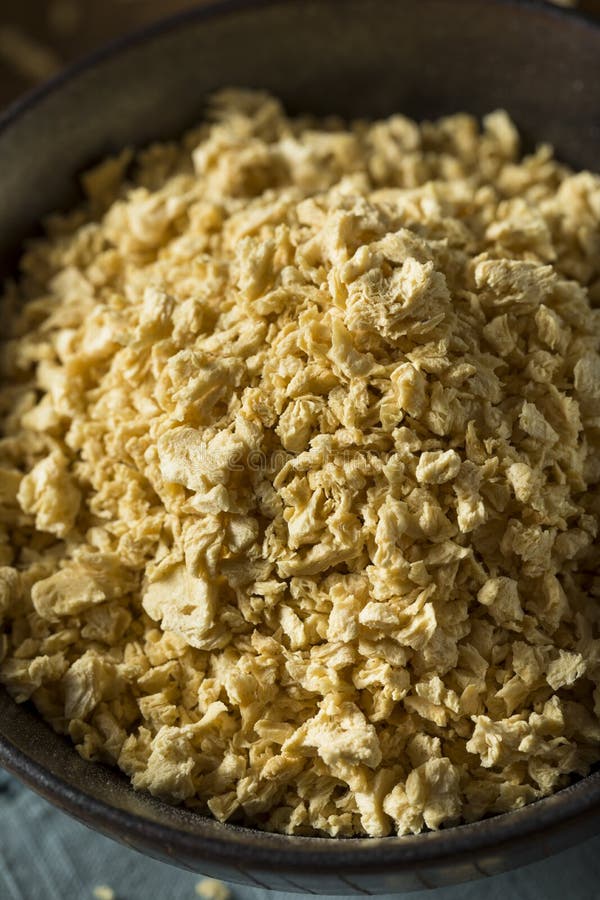 Raw Organic Textured Vegetable Protein Stock Photo - Image of diet ...