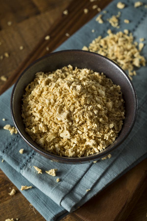 Raw Organic Textured Vegetable Protein Stock Image - Image of brown ...