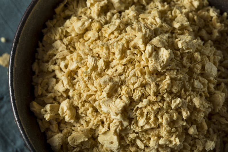 Raw Organic Textured Vegetable Protein Stock Image - Image of diet ...