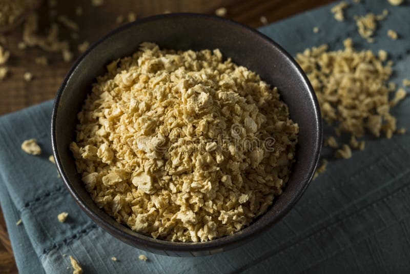 Raw Organic Textured Vegetable Protein Stock Image - Image of food ...
