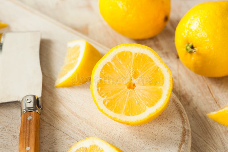 Raw Organic Yellow Lemons stock photo. Image of nutritious - 70309824