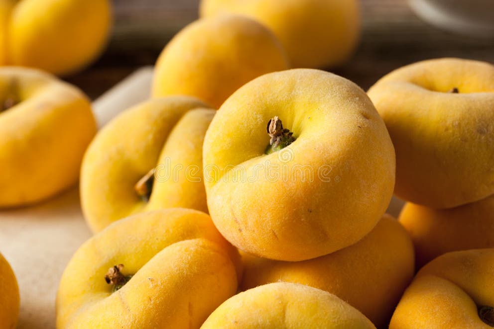 Raw Organic Yellow Pie Peaches Stock Image - Image of nutrition ...