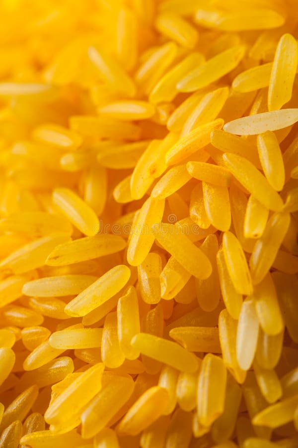 Raw Organic Yellow Saffron Rice Stock Photo - Image of ingredient ...