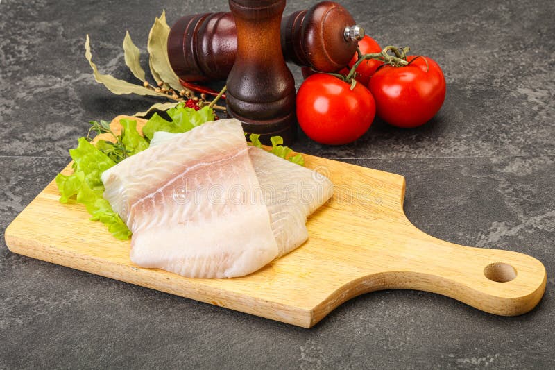 Raw Pangasius Fillet for Cooking Stock Image - Image of slice, white ...