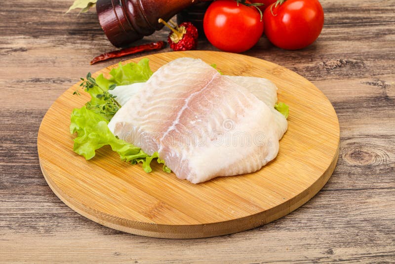 Raw Pangasius Fillet for Cooking Stock Image - Image of steak, fish ...