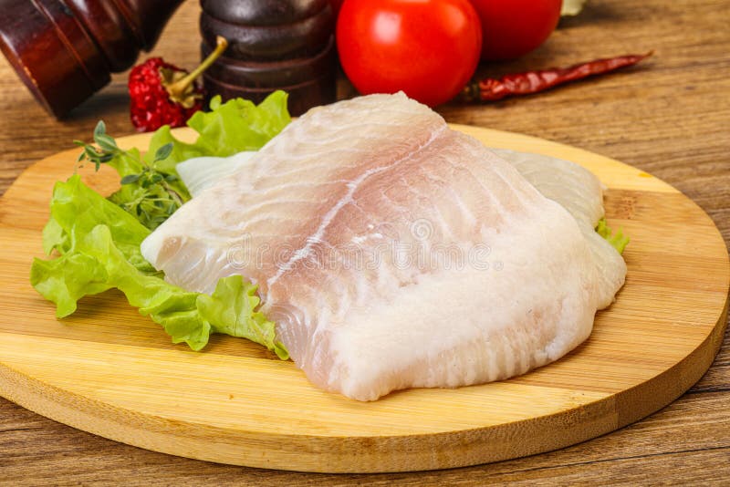 Raw Pangasius Fillet for Cooking Stock Image - Image of slice, animal ...