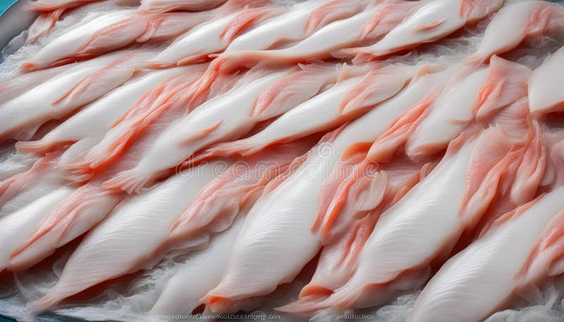 Raw Pangasius Fillet Fish for Cooking Stock Illustration - Illustration ...