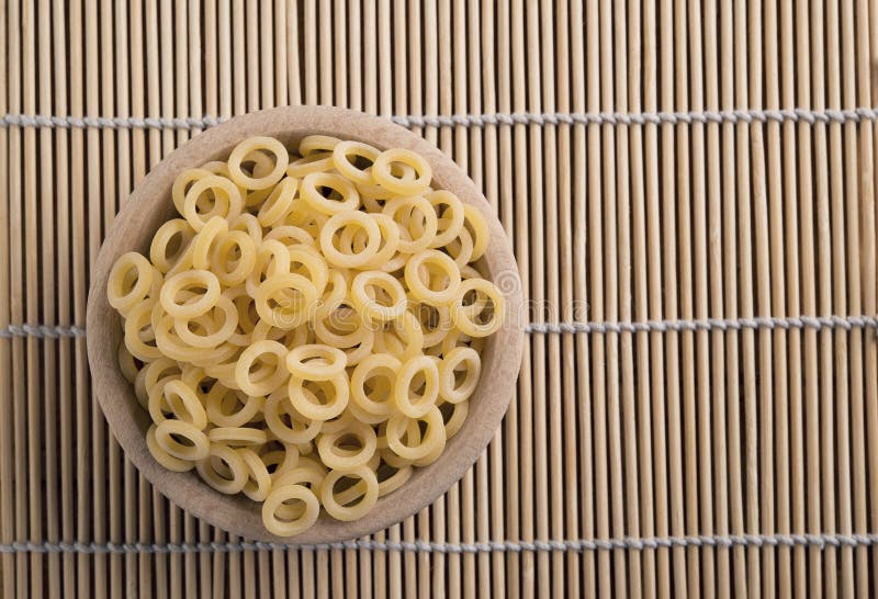 Anellini pasta rings stock photo. Image of dish, anellini - 29825814
