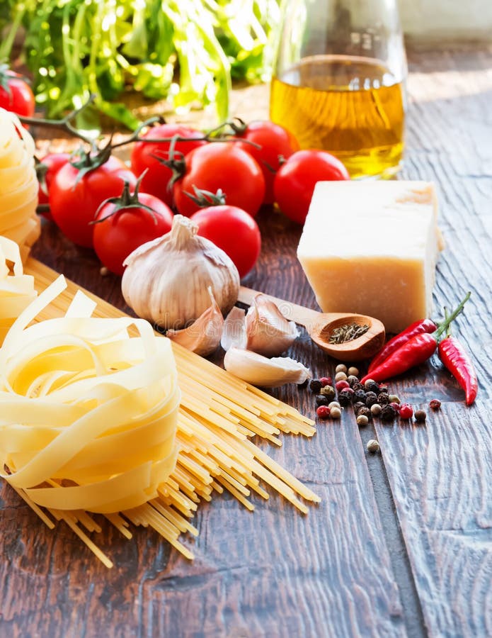 Raw pasta ingridients stock image. Image of fresh, herb - 37558007