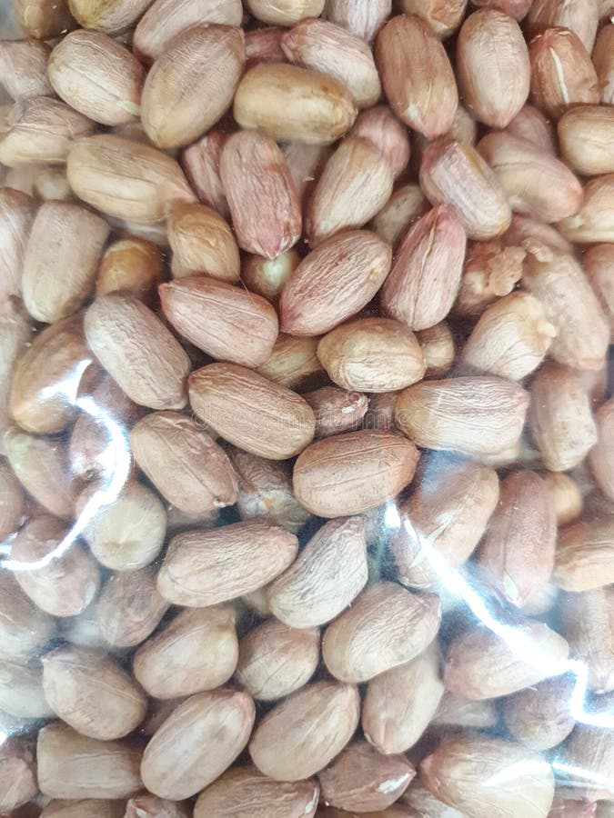 Raw Peanuts in Plastic Food Wrap Stock Image - Image of kernels ...