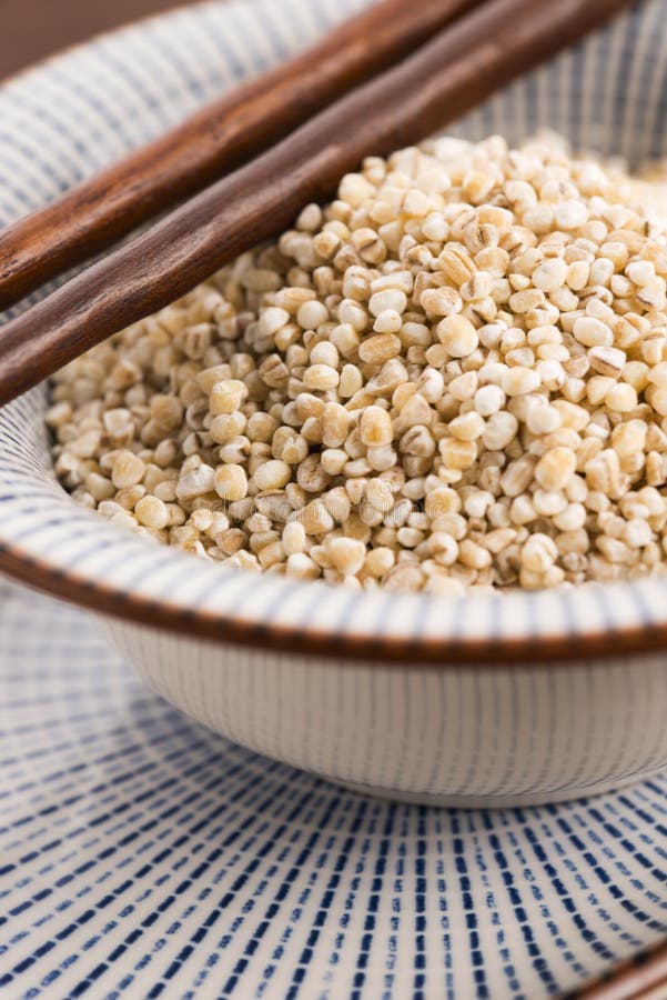 Raw pearl barley stock image. Image of kernels, dish - 69236515