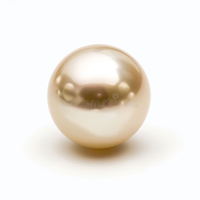 Raw Pearl Isolated on White Background. Generative Ai Stock ...