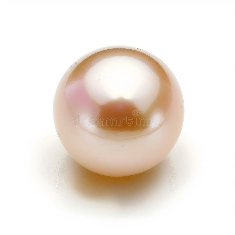 Raw Pearl Isolated on White Background. Generative Ai Stock ...