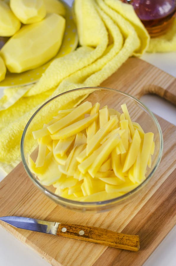 Raw peeled potatoes stock photo. Image of meal, peeled - 137088734
