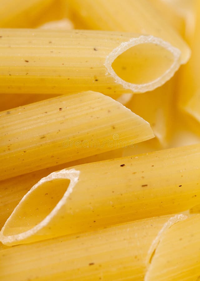 Raw penne pasta close up stock image. Image of tasty - 36445559