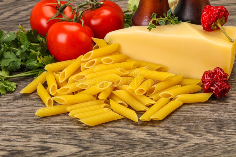 Raw Penne Rigate for Cooking Stock Image - Image of closeup, lunch ...