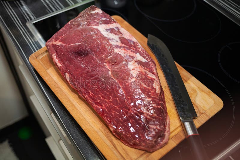 Raw Picanha steak stock image. Image of juicy, sirloin - 229794361