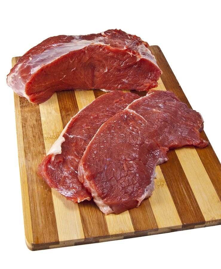 Raw piece of beef stock image. Image of grill, pieces - 26267493