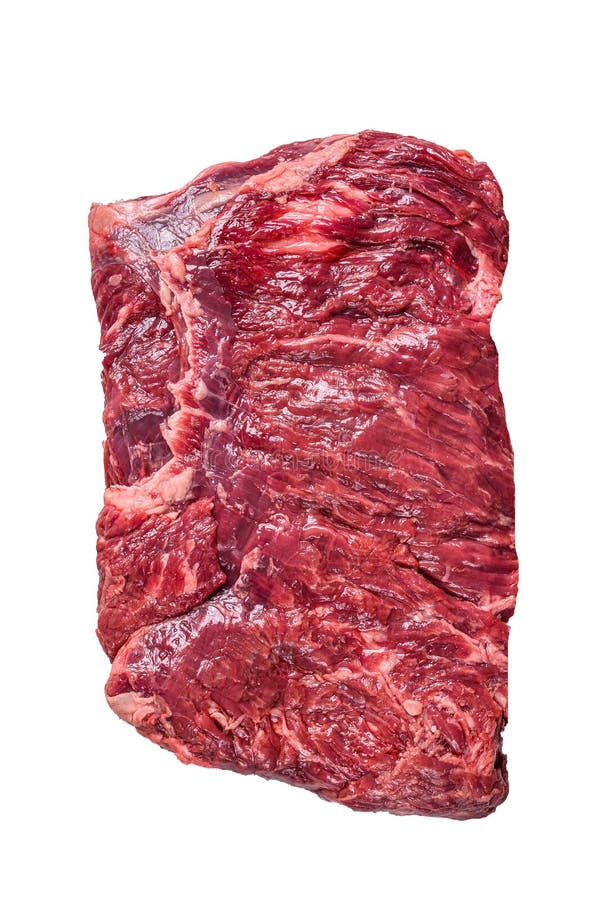 Raw Piece of Marble Beef Brisket Meat. High Quality Isolate, White ...