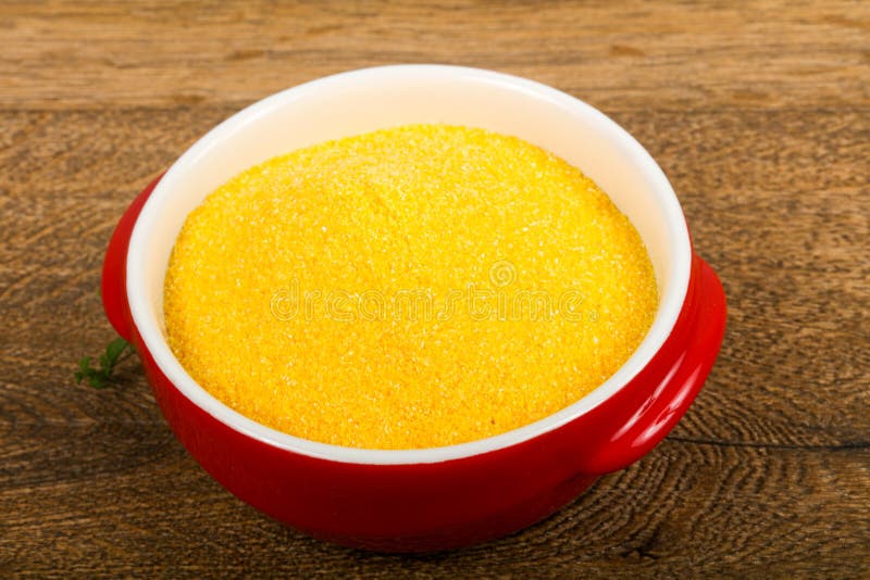 Raw polenta stock image. Image of preparation, natural - 115637869