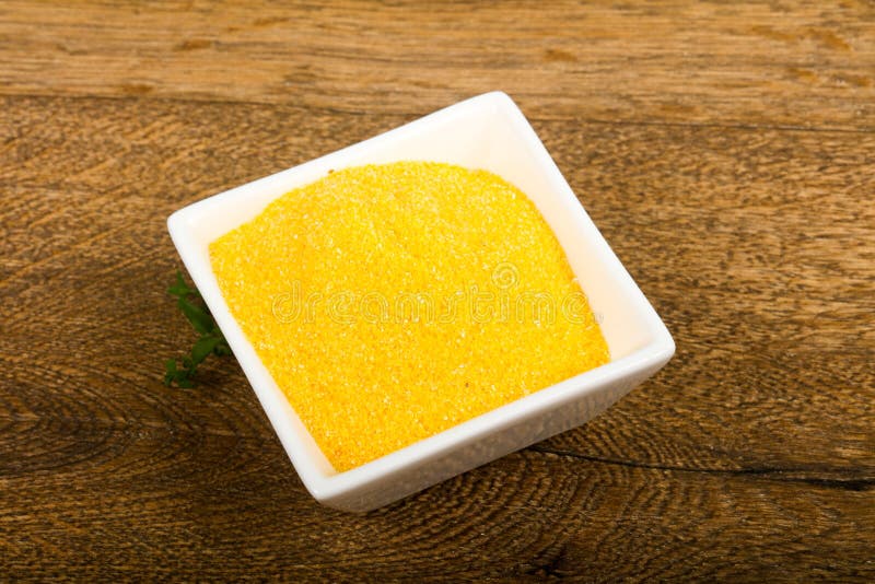 Raw polenta stock photo. Image of preparation, food - 118270136