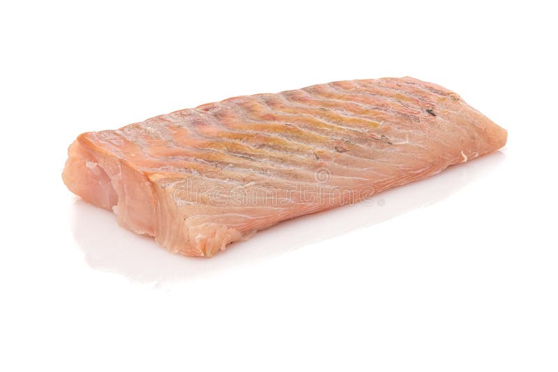 Raw Pollack Fish Loin Close-up Stock Image - Image of coalfish, filet ...
