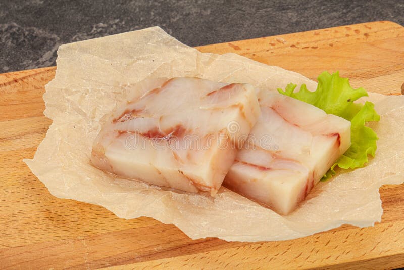 Raw Pollock Fish Fillet for Cooking Stock Image - Image of meat, fish ...