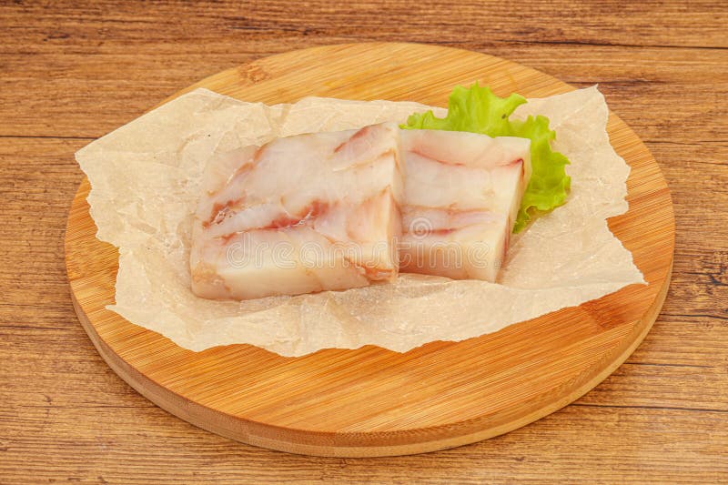Raw Pollock Fish Fillet for Cooking Stock Image - Image of coalfish ...