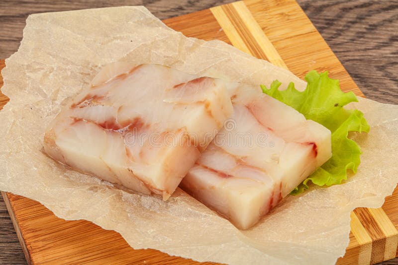 Raw Pollock Fish Fillet for Cooking Stock Photo - Image of fresh ...