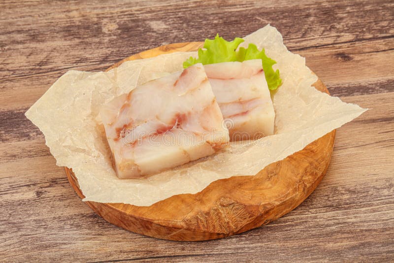 Raw Pollock Fish Fillet for Cooking Stock Photo - Image of meat ...