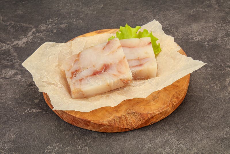 Raw Pollock Fish Fillet for Cooking Stock Photo - Image of meat ...