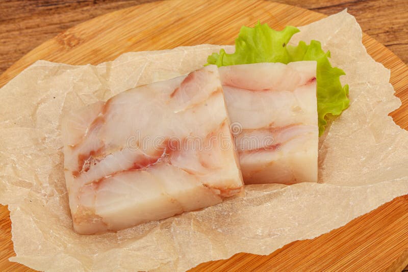 Raw Pollock Fish Fillet for Cooking Stock Photo - Image of healthy ...