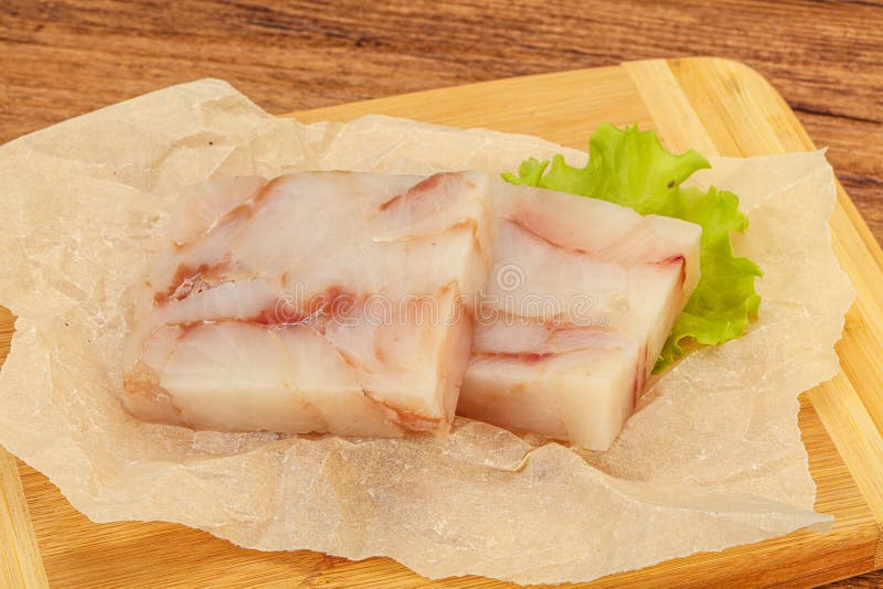 Raw Pollock Fish Fillet for Cooking Stock Photo - Image of alaska, meat ...