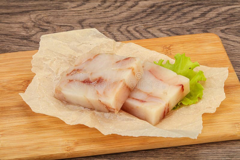 Raw Pollock Fish Fillet for Cooking Stock Image - Image of haddock ...