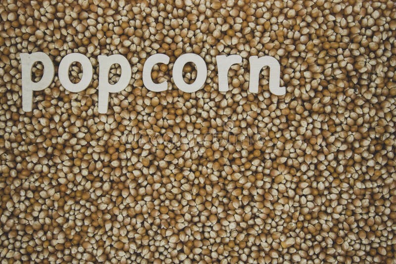 Raw Pop Corn Background Macro Stock Photo - Image of food, shot: 206439832