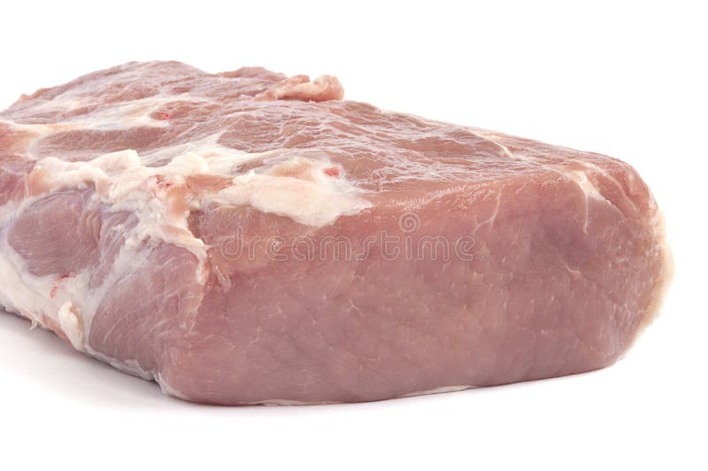 Raw pork stock photo. Image of loin, steak, white, food - 29434984