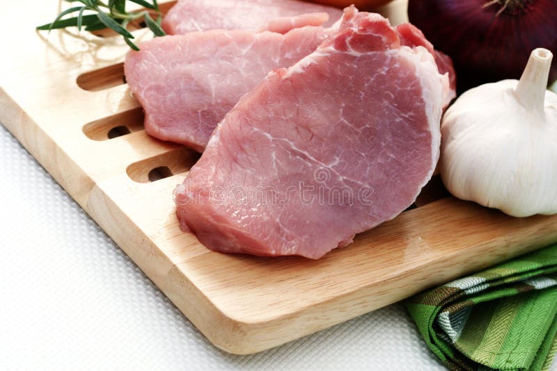 Raw pork stock photo. Image of isolated, food, kitchen - 5828268