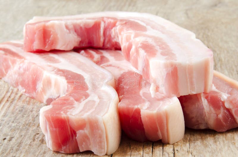 Raw Pork belly meat stock image. Image of pork, ingredient - 13230873