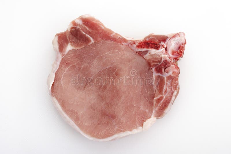 Raw pork chop stock photo. Image of culinary, close, sliced - 50493732