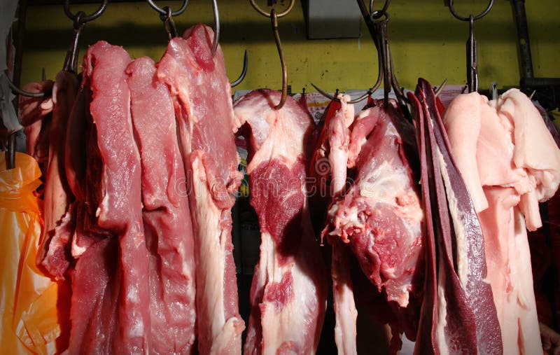 Raw Pork stock photo. Image of slice, market, meat, portion - 34965010