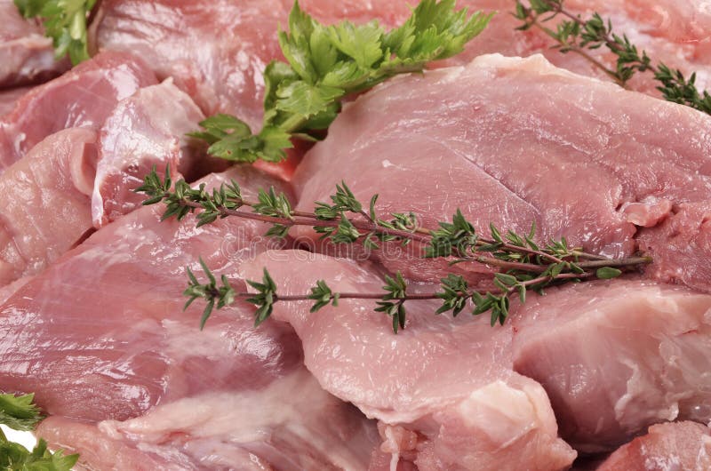 Raw pork stock photo. Image of barbecue, food, chop, trim - 50649820
