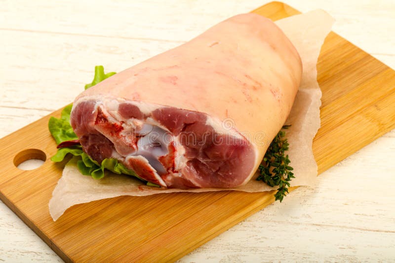 Raw pork knee stock image. Image of pork, knuckle, golonka - 109529855