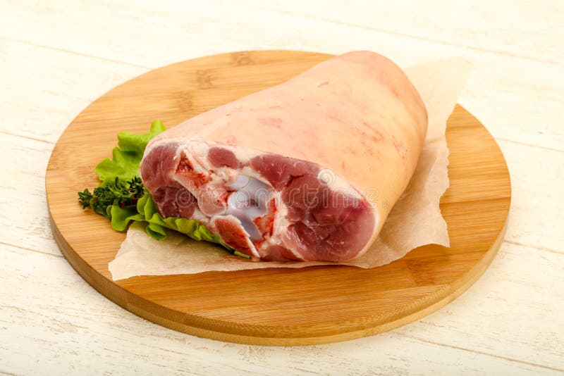 Raw pork knee stock photo. Image of cooking, meat, isolated - 112267908